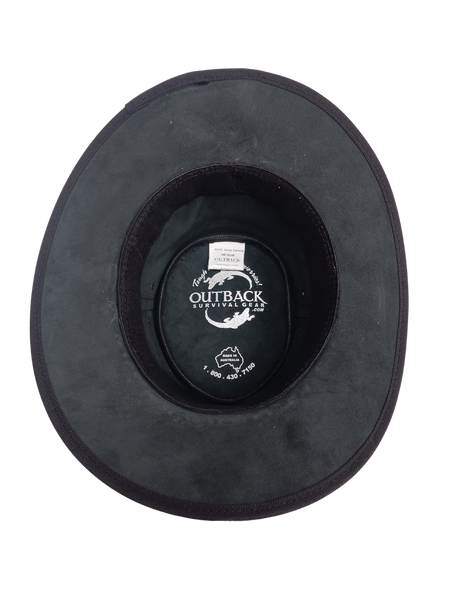 OUTBACK SURVIVAL GEAR - KANGAROO LEATHER HATS - BLACK K1113 – Outback ...
