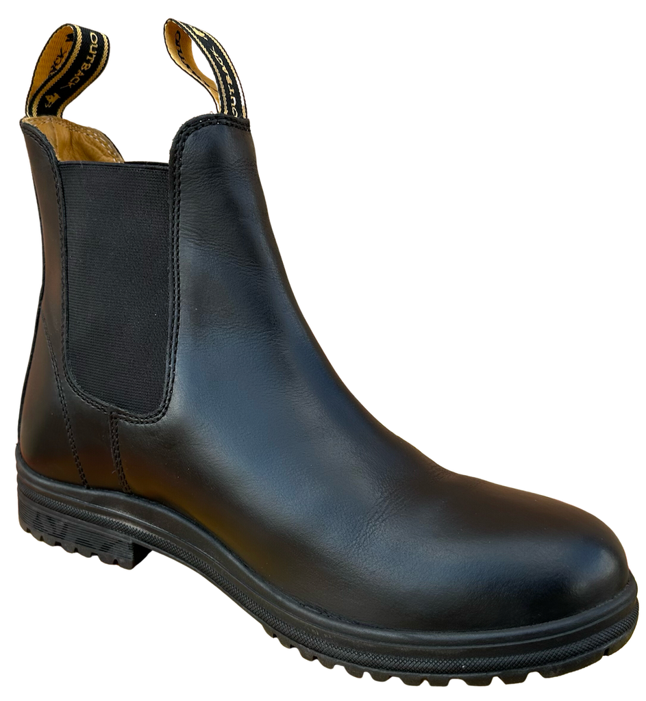 Outback Survival Gear - Black Leather DINGO Slip-On Boot - DINBK ...